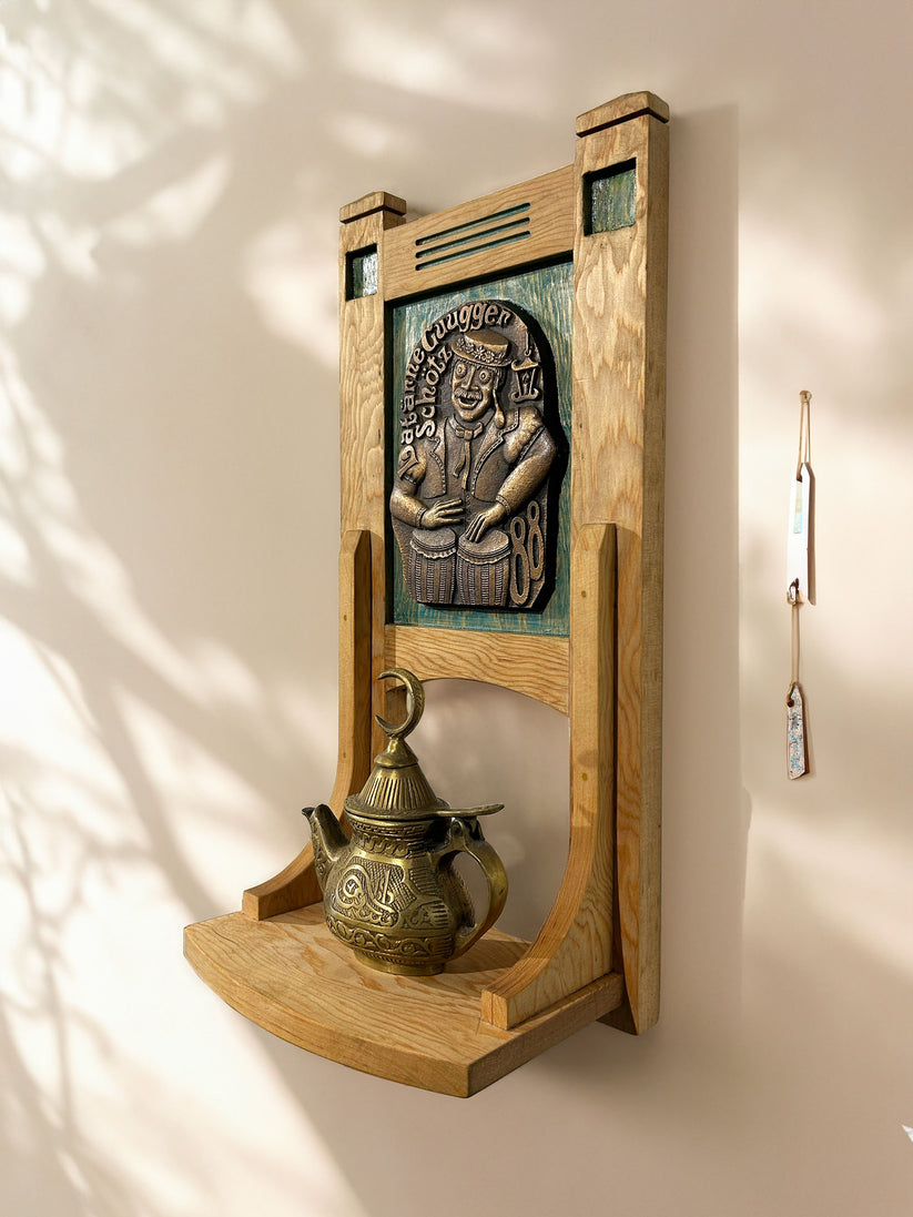 Thump of Drum | Wall Decor Brass Artefact – Parandish
